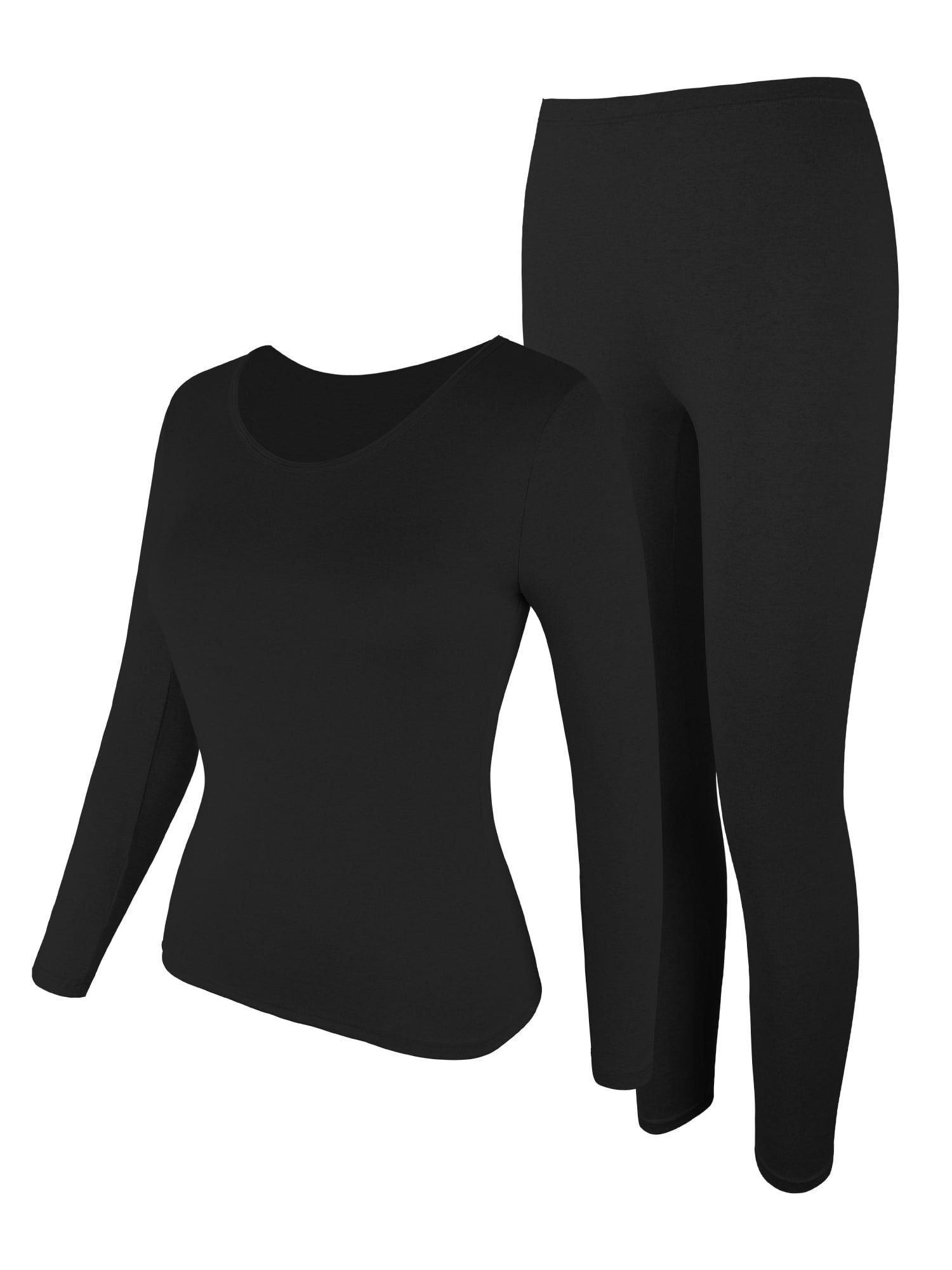 MISS COCOLI Thermal Underwear for Women Long Underwear Sets Crew Neck ...