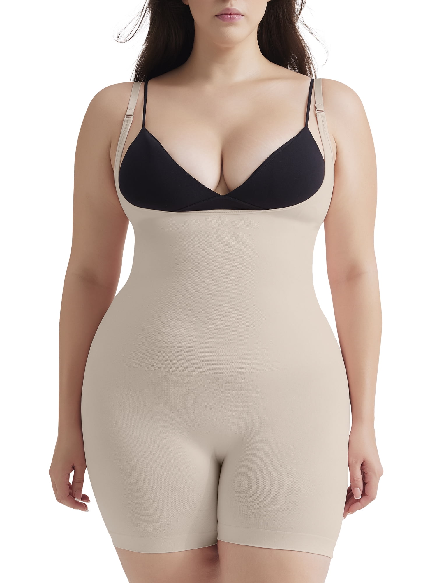 MISS MOLY Plus Size Shapewear Bodysuit for Women Tummy Control Compression Body Shaper Waist ...