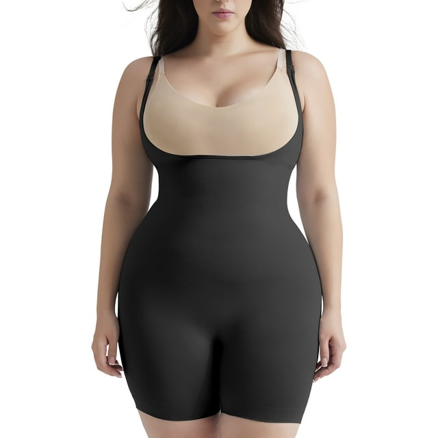 MISS MOLY Plus Size Shapewear Bodysuit for Women Tummy Control Compression Body Shaper Waist ...