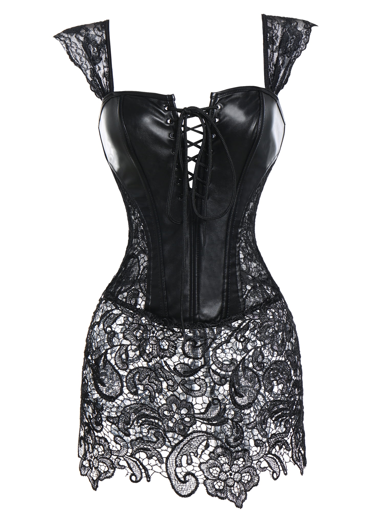 MISS MOLY Sexy Lingerie Corset Top for Women Breathable Steampunk Waist ...