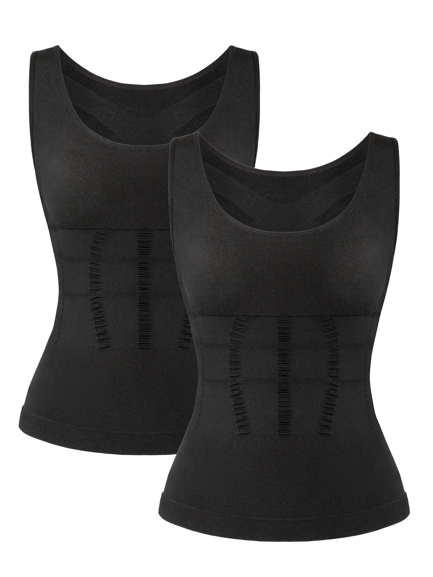 MISS MOLY Women's Cami Shaper Removable Padded Tank Top Tummy ...