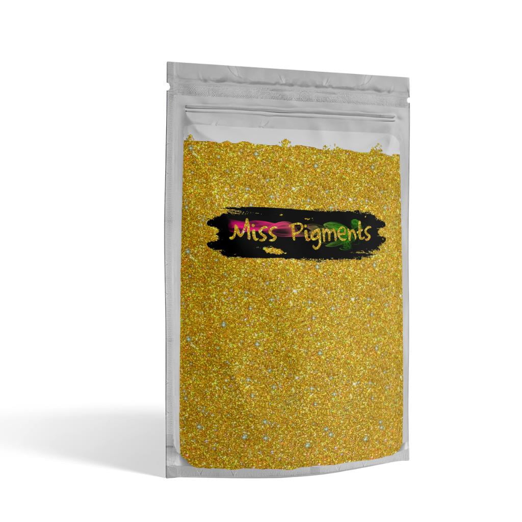 MISS PIGMENTS Extra Fine Glitter / Ultra Fine GOLD HOLOGRAPHIC GLITTER ...
