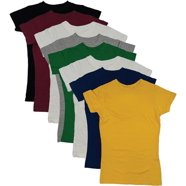 MISS POPULAR Girls 4-Pack T-Shirts | Rainbow Butterfly Glitter Print ...