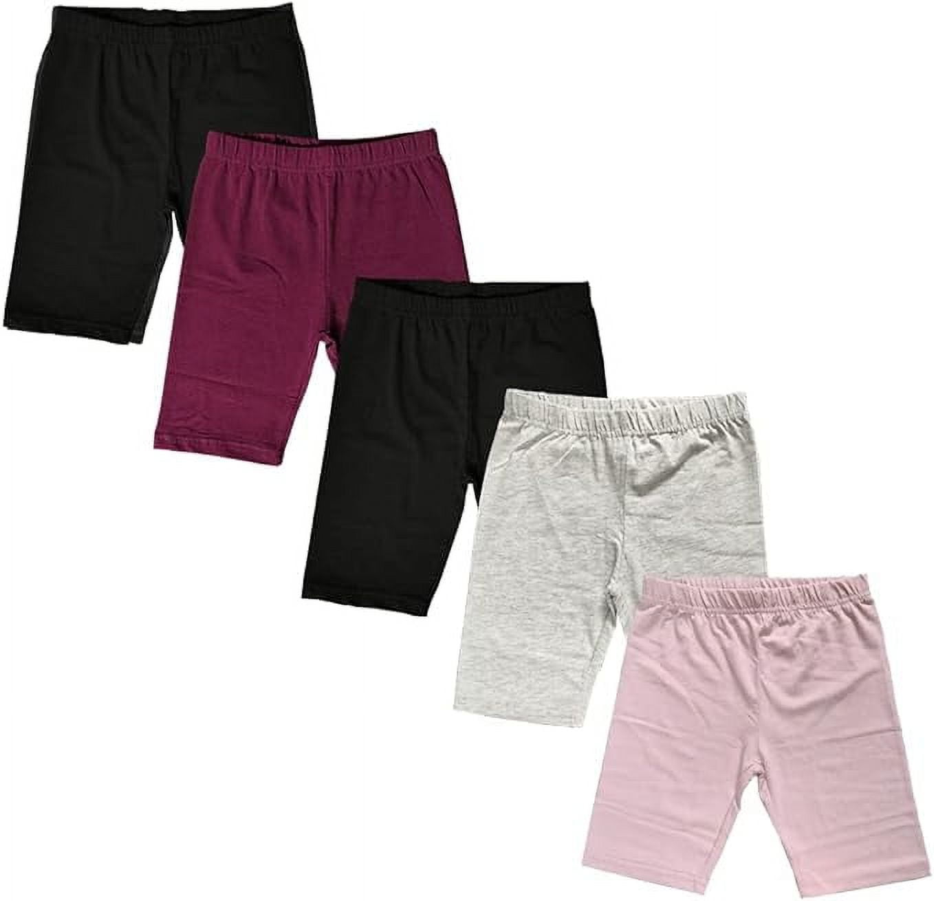 Miss Popular Girls Biker Shorts, Soft Cotton Spandex, Elastic Waistband ...