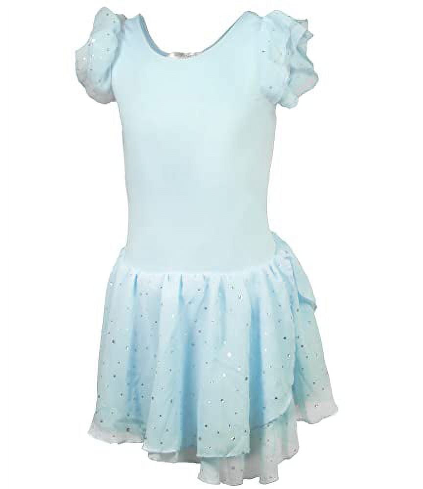 MISS POPULAR Girls Breathable Leotard Ballet Dance Dress with Round ...