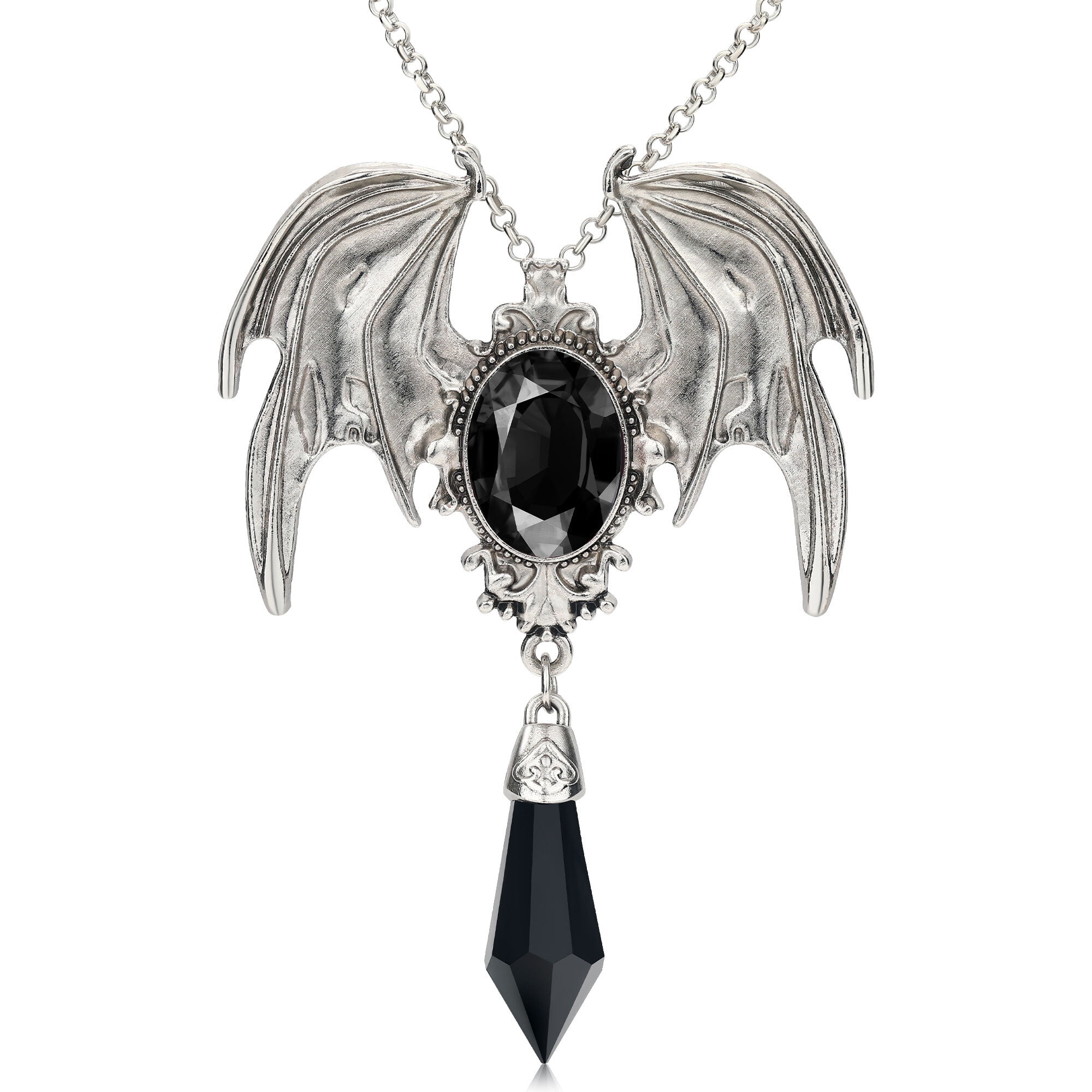 MISS RIGHT Gothic Bat Choker Necklace, Victorian Necklace, Vampire Bat ...