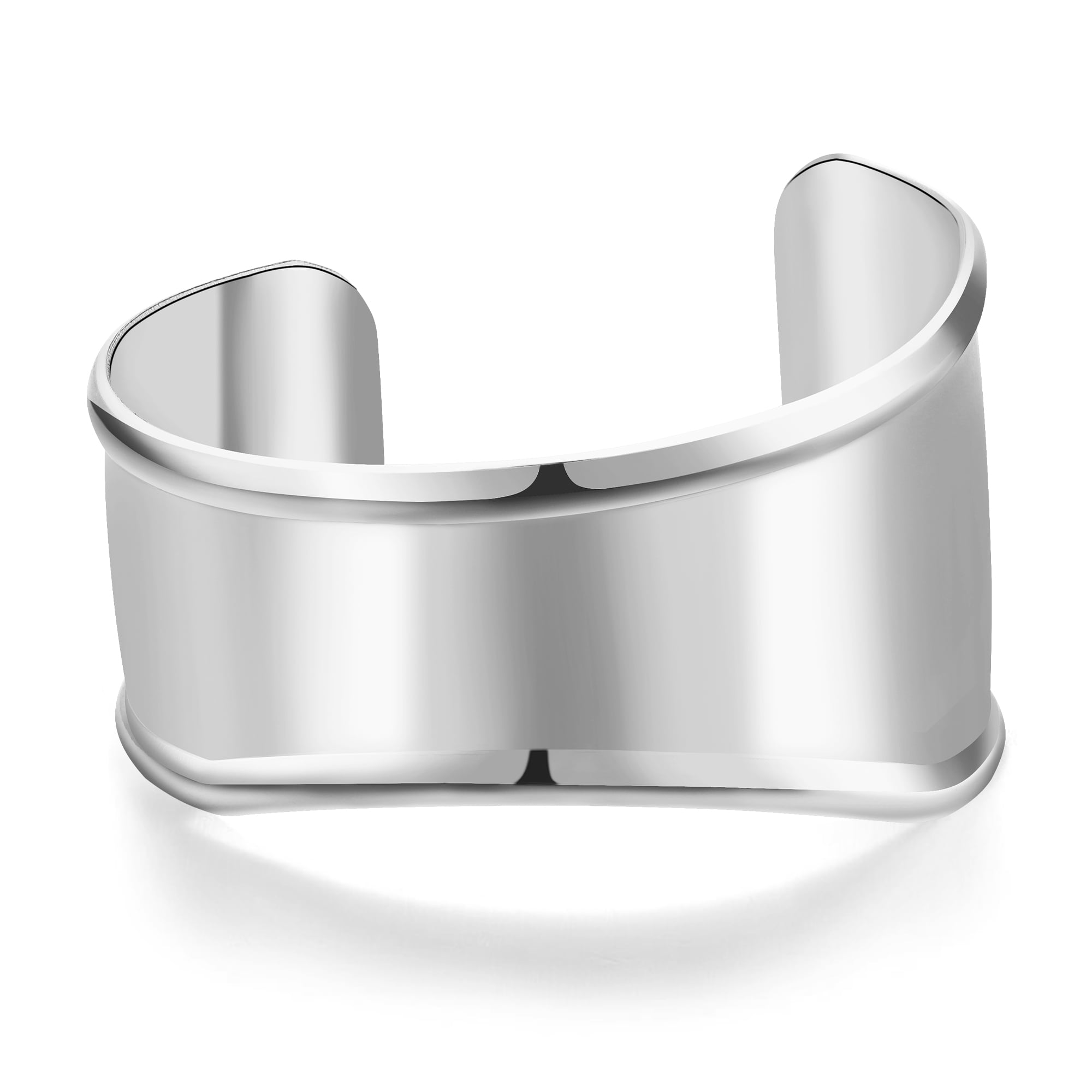 MISS RIGHT Stainless Steel Wide Open Irregularity Cuff Bangle Bracelet ...