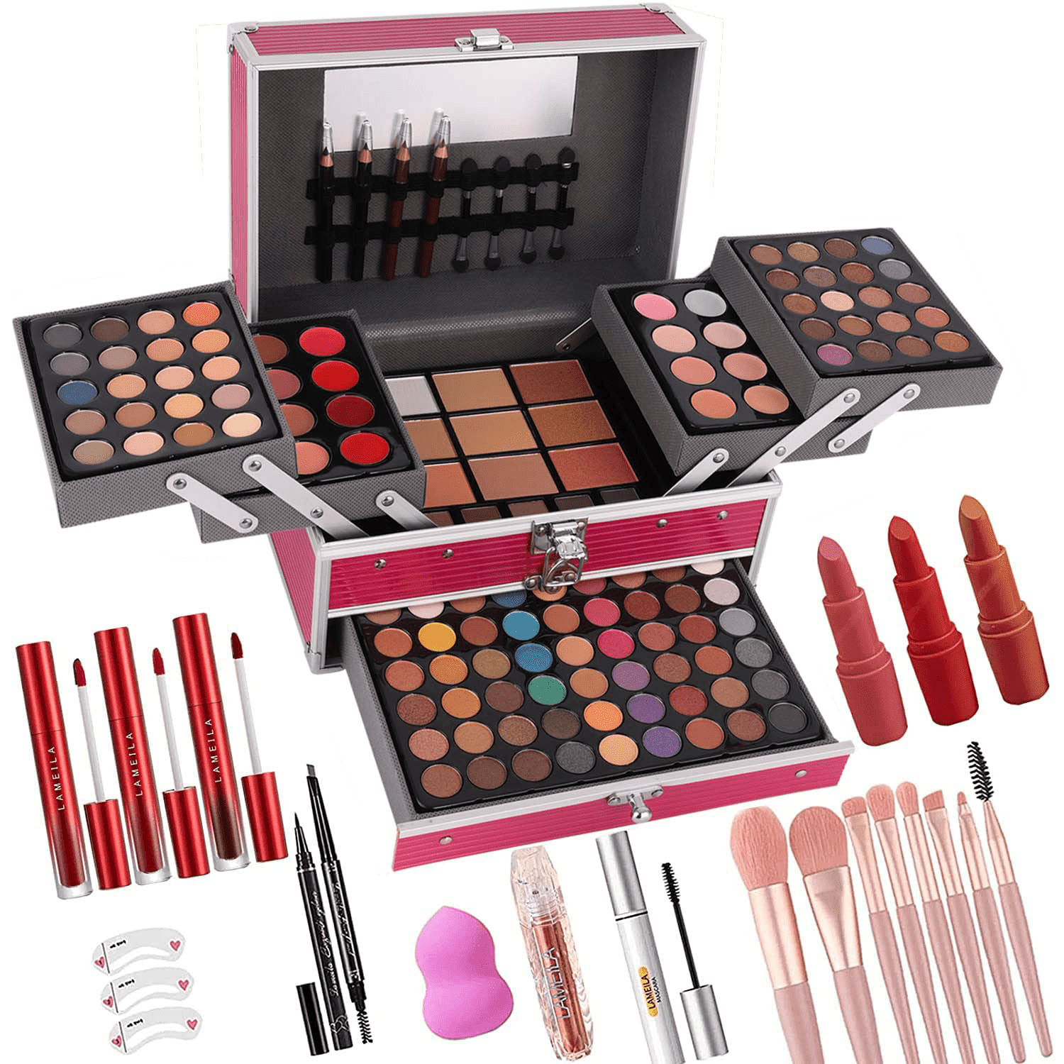 MISS ROSE 132 Colors Makeup Kit for Teenage Girls,Professional Make up ...