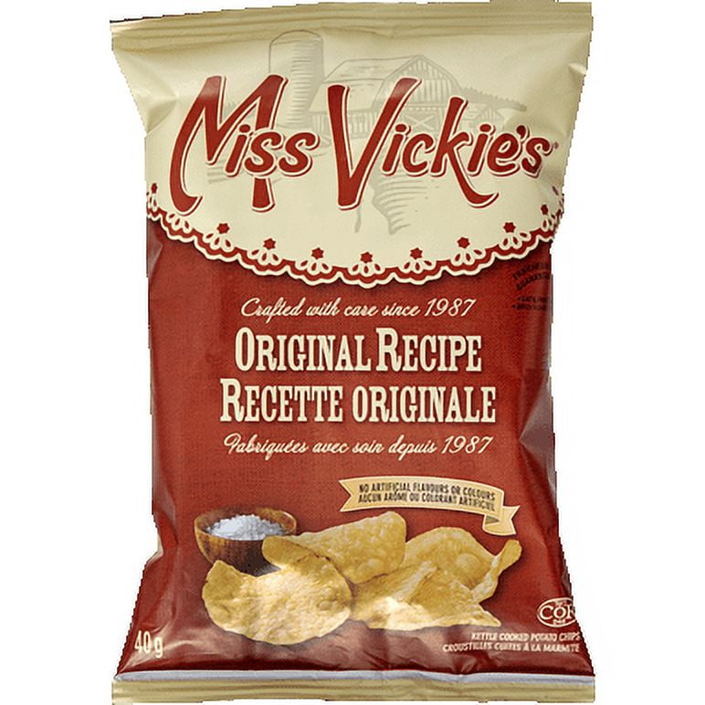 MISS VICKIES Kettle Cooked Potato Chips, Original Recipe, Vending Chips ...