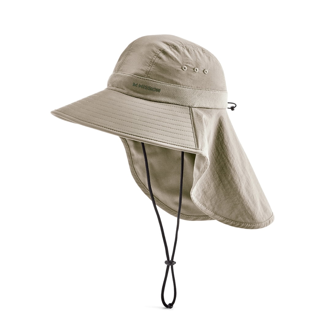MISSION Cooling Sun Defender Hat, UPF 50, Oatmeal, Lightweight Outdoor ...
