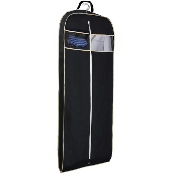 MISSLO 60" Hanging Suit Dress Garment Bag for Travel with Zipper Pocket ...