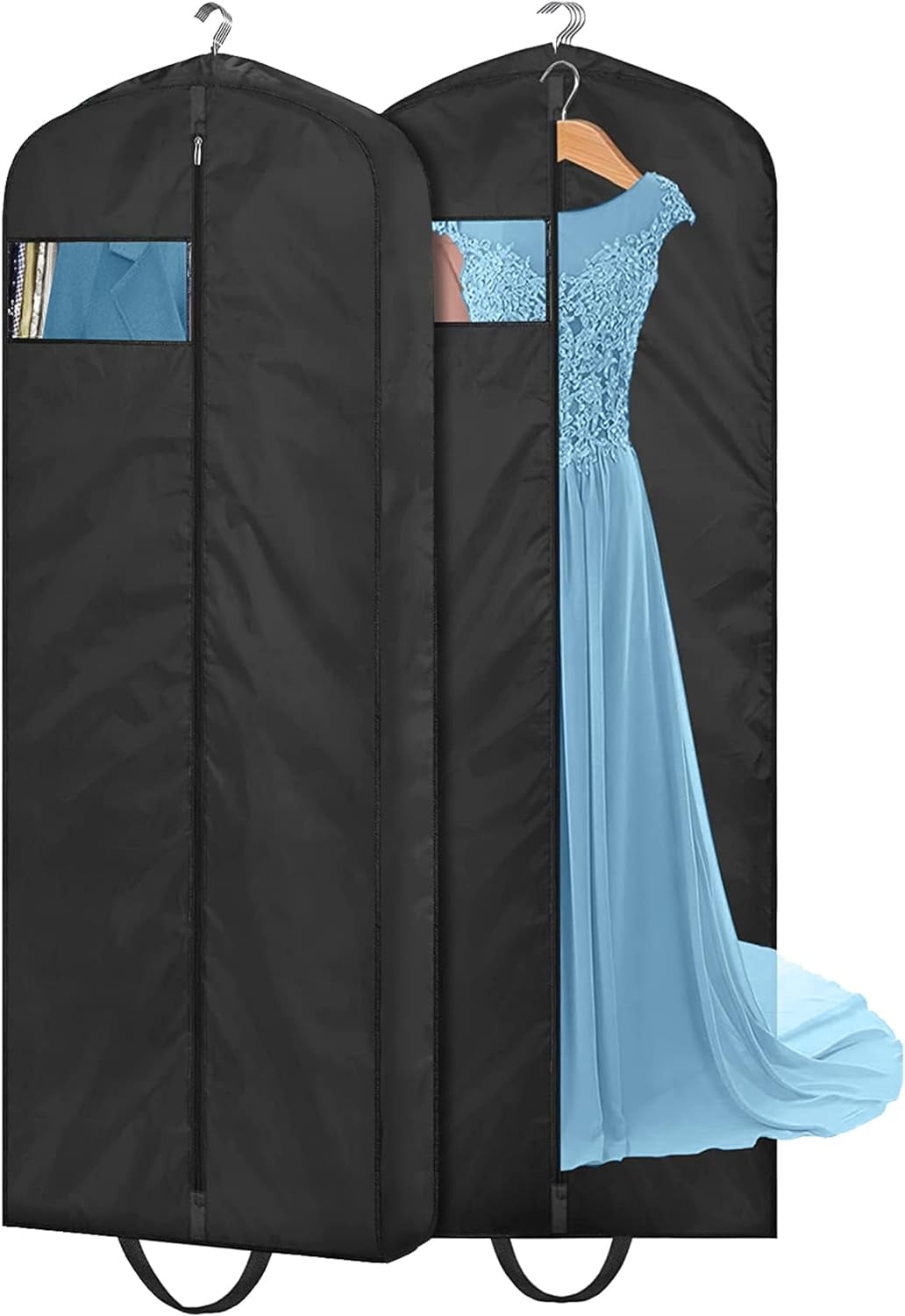 "MISSLO 65"" Trifold Garment Bag, Waterproof, Closet Storage for Gown ...