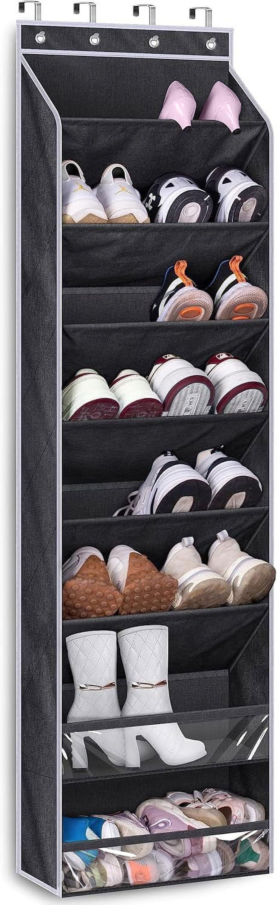MISSLO Over Door Shoe Organizer, 8 Deep Pockets, Large Capacity, Fits ...