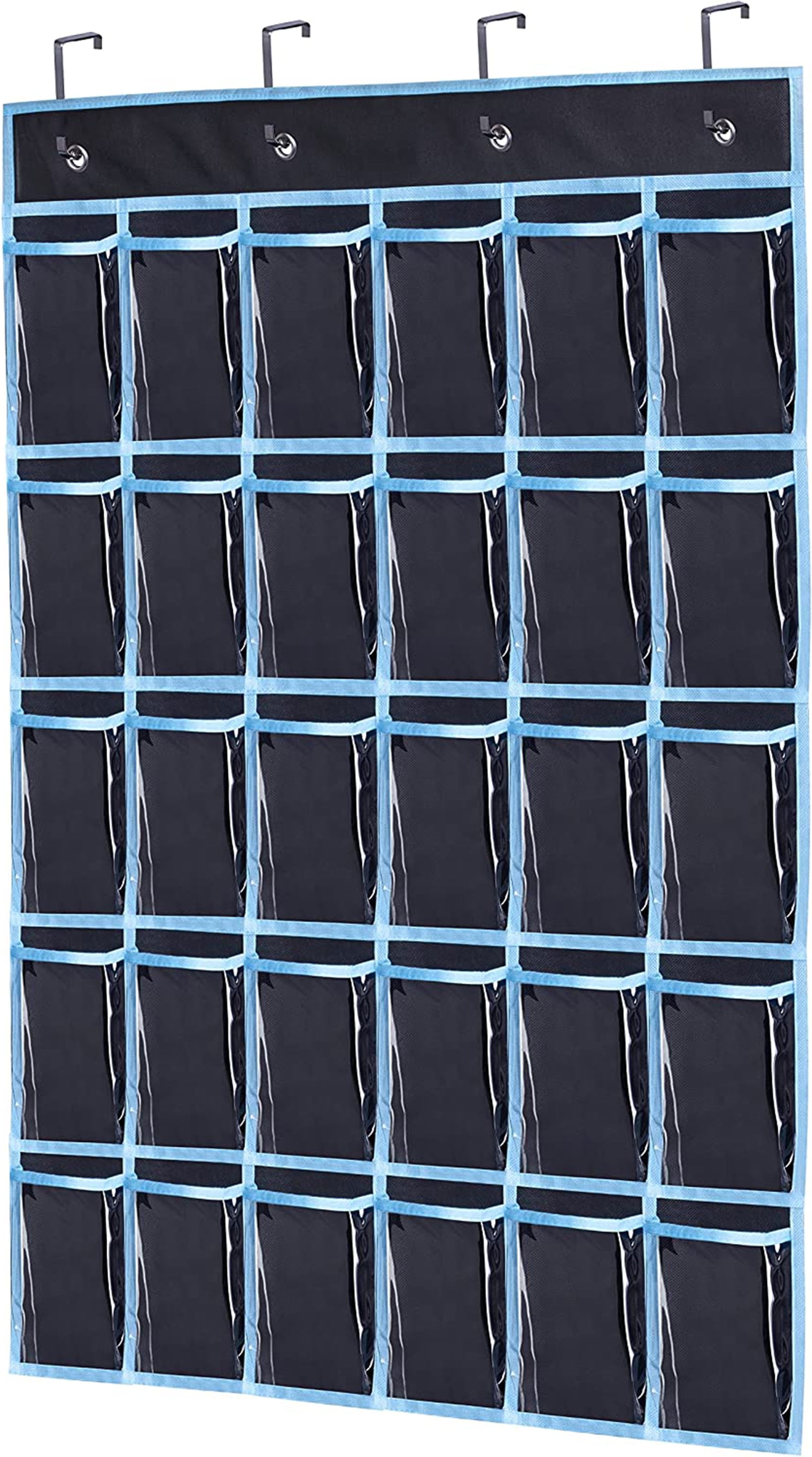 MISSLO Clear Pocket Chart for Classroom Cell Phones Holder 30 Pockets ...