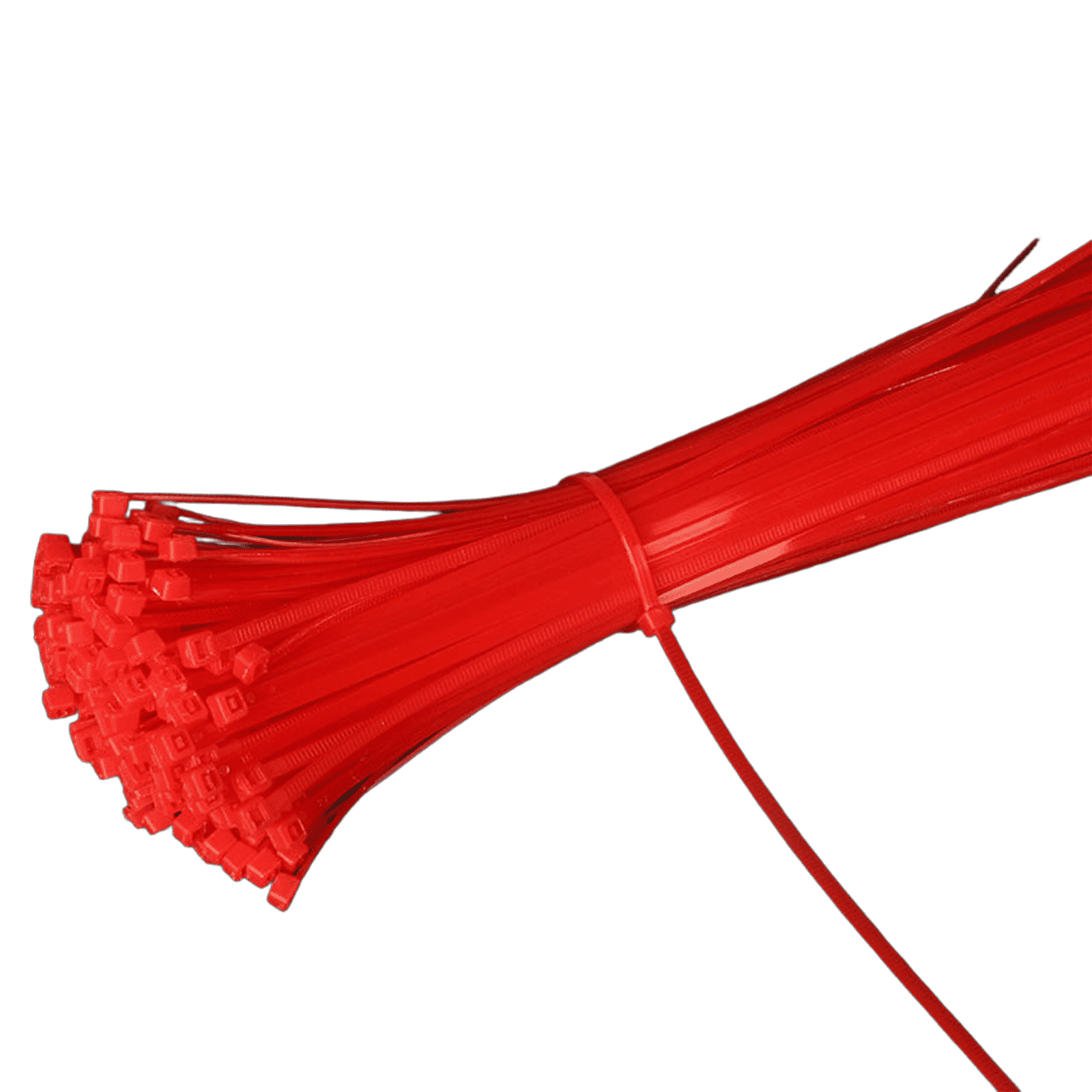 MISSMILE 100Pcs Cable Ties,Dense Zip Ties,Serrations Cord Ties,Red ...