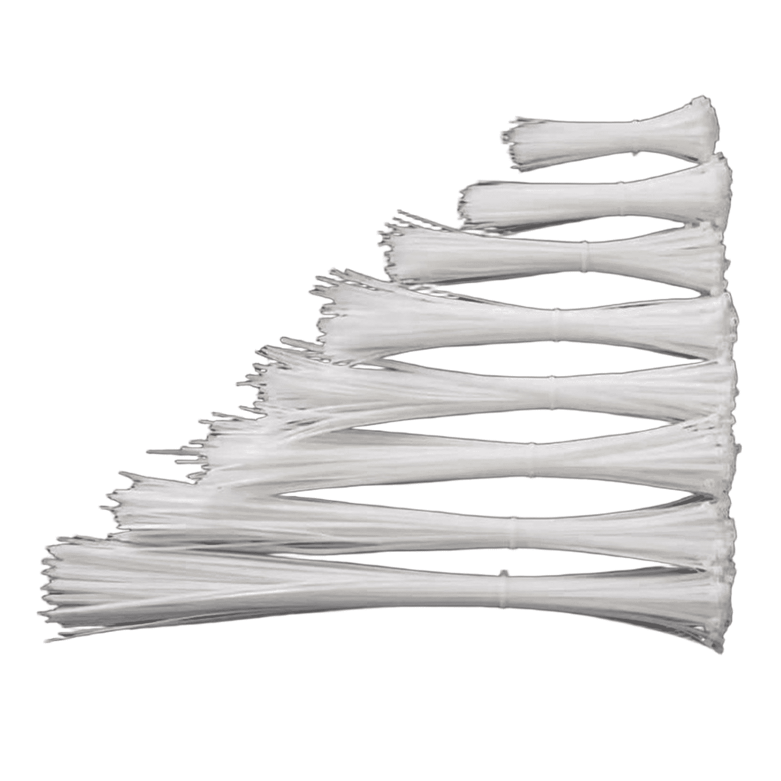 MISSMILE 100Pcs Cable Ties,Pull Zip Ties,Force Cord Ties,White ...