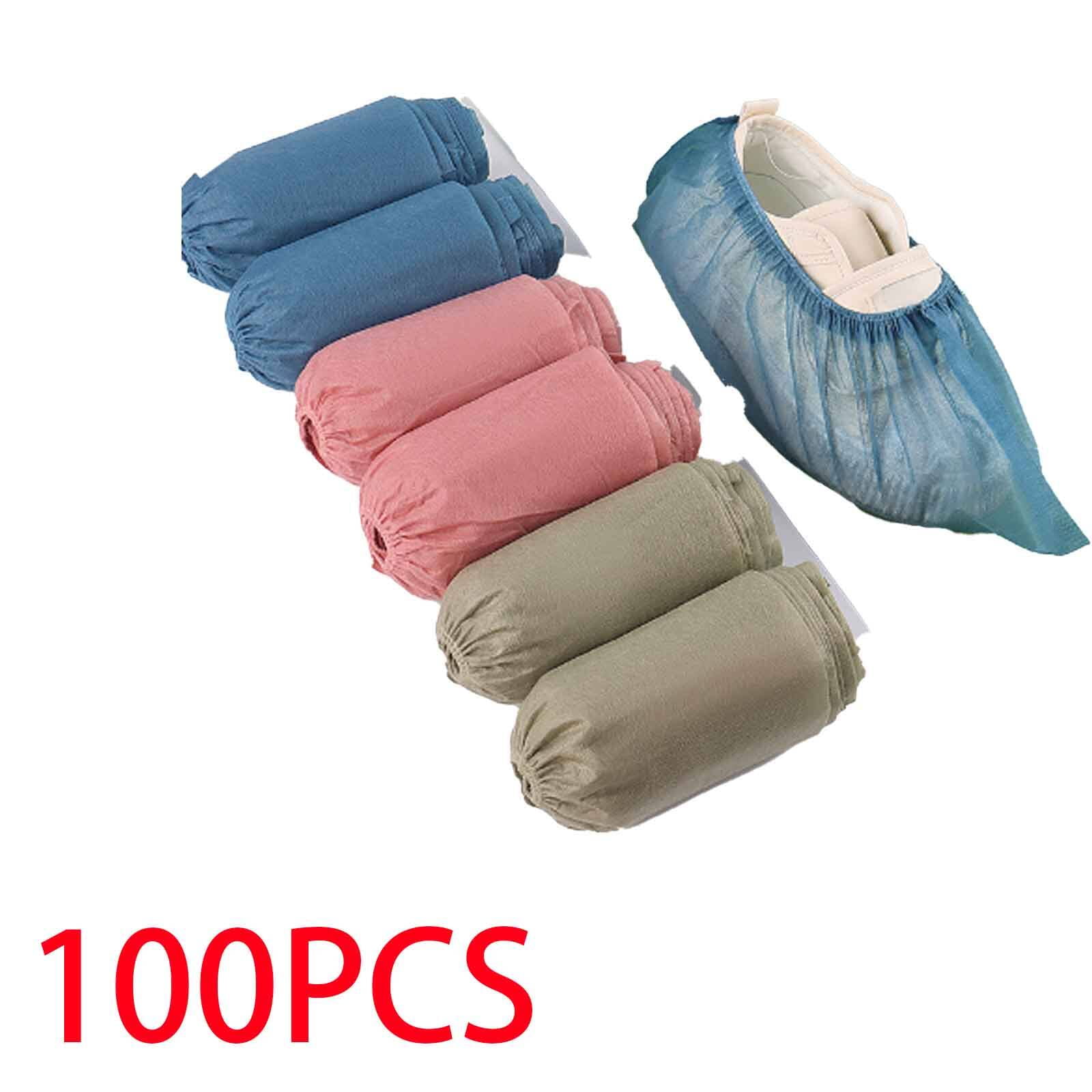 MISSMILE 100Pcs Shoe Covers,Breathable Non-Woven Booties,Disposable and ...