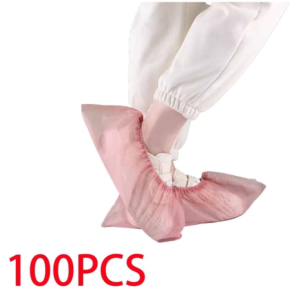 MISSMILE 100Pcs Shoe Covers,Waterproof Disposable Booties,Convenient ...
