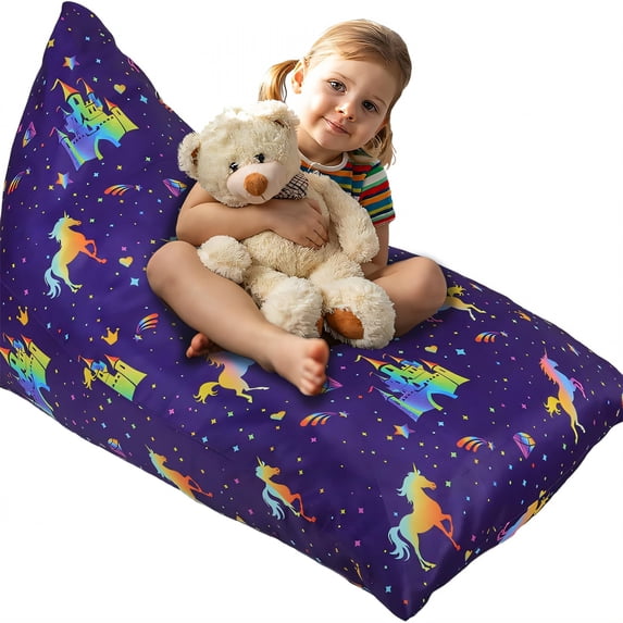 MISSMILE 2026 New Bean Bag Cover Stacked Stitching Bean Bag Storage ...