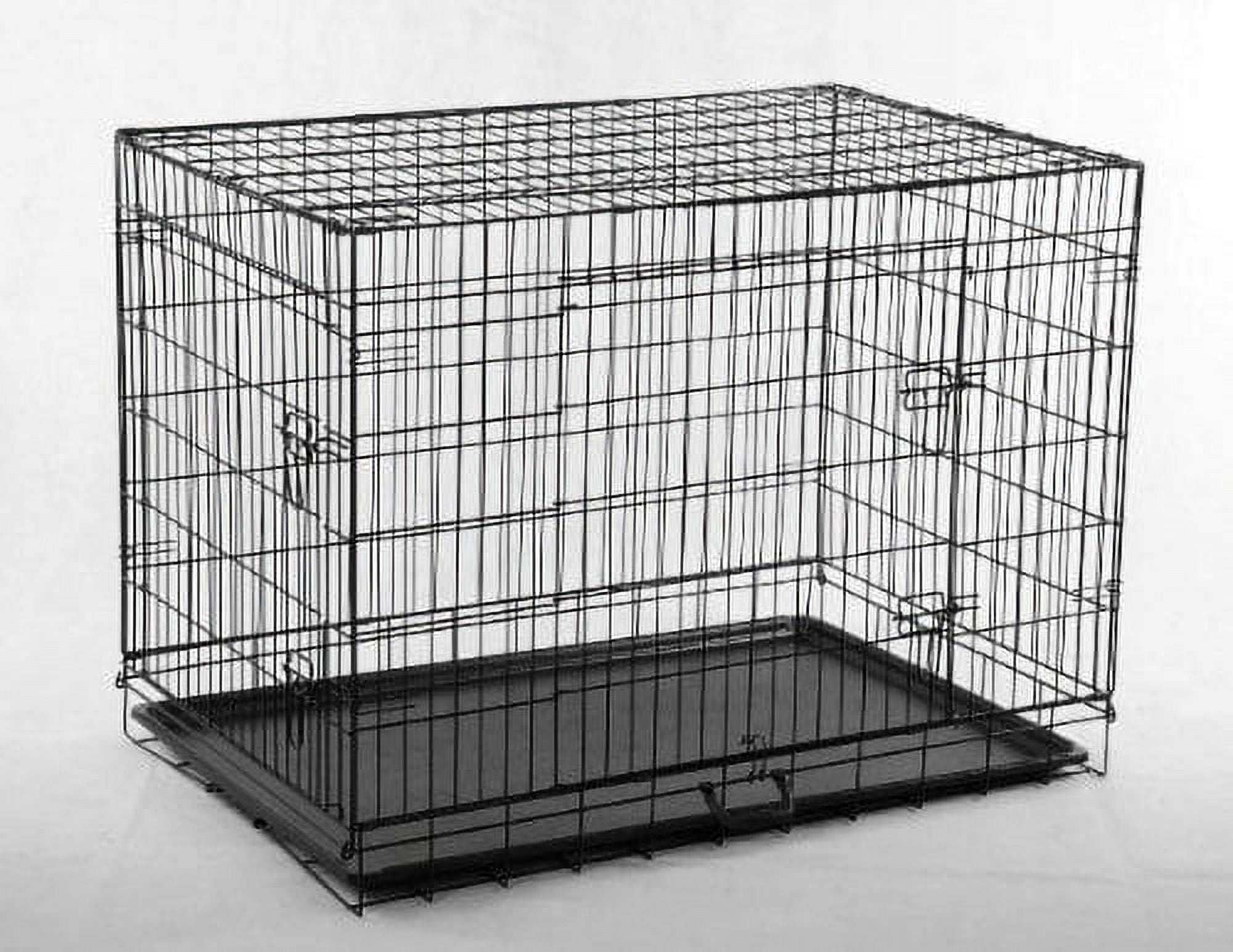 BestPet MISSMILE 24 Pet Folding Dog Cat Crate w/ABS Tray - Walmart.com