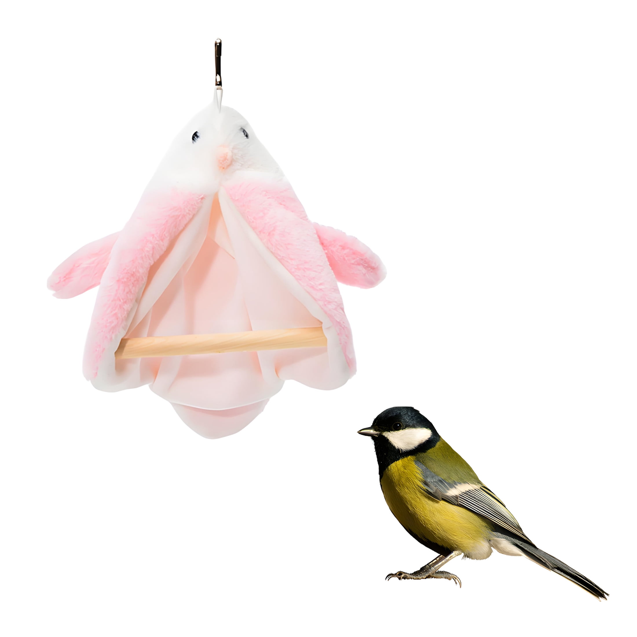 MISSMILE Hummingbird Swing,Wood Plush Hummingbird Swings and Perches ...