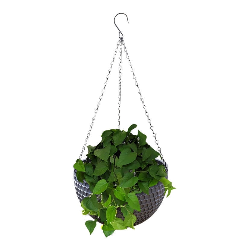 ACDANC Plant Pots Plastic Hanging Planter for Indoor Outdoor Plants ...