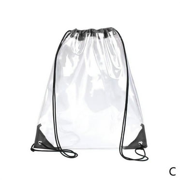 Tinyat Large Clear Backpack Heavy Duty PVC Transparent Clear Bag for ...
