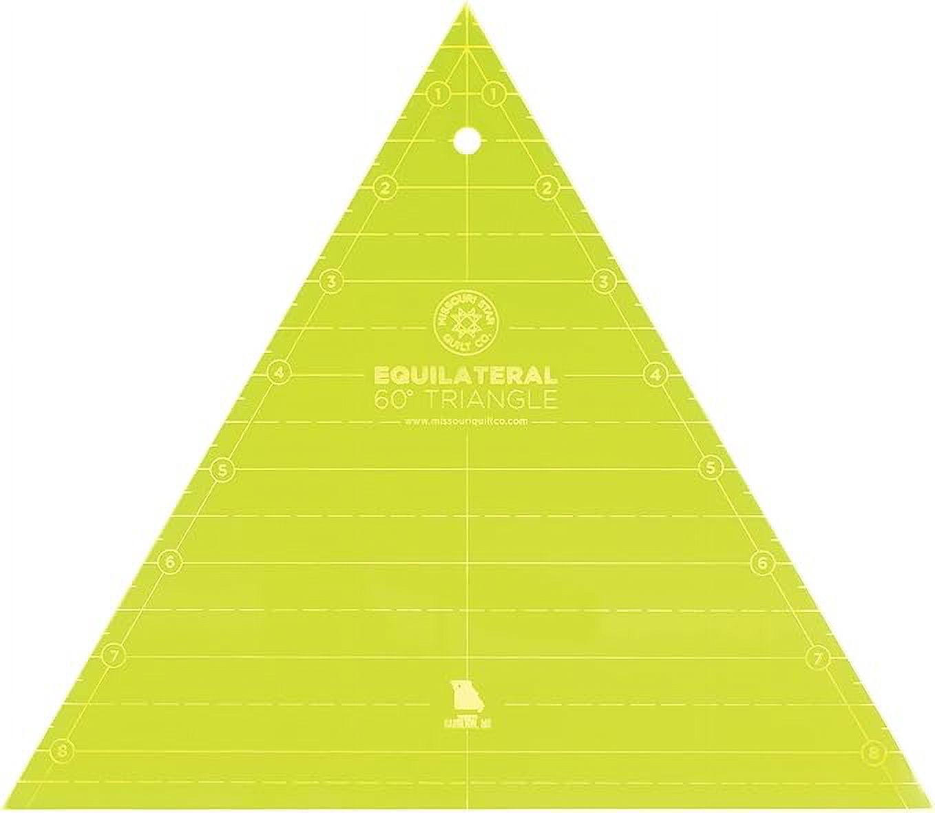 MISSOURI STAR QUILT Quilting Template Triangle | 8 Inch Acrylic 60 Degree Triangle Ruler for ...