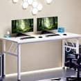 MISSUNNY 47" Foldable Computer Desk, No Assembly, Sturdy Laptop ...