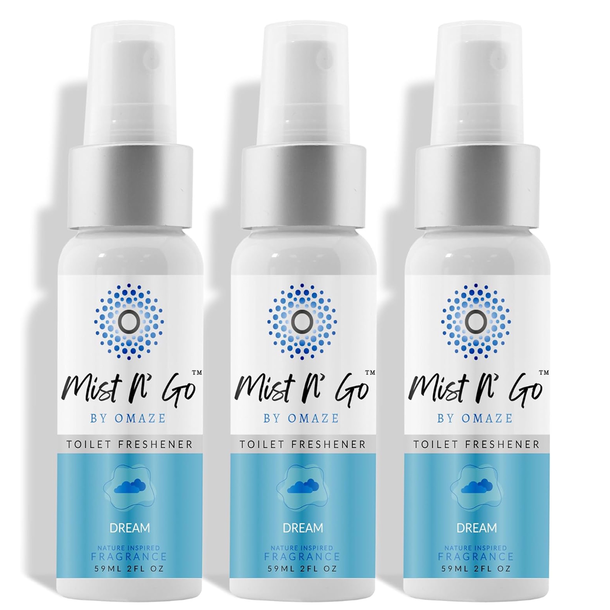 MIST N' GO By OMAZE Refresh Toilet Spray | Bathroom Spray Odor ...