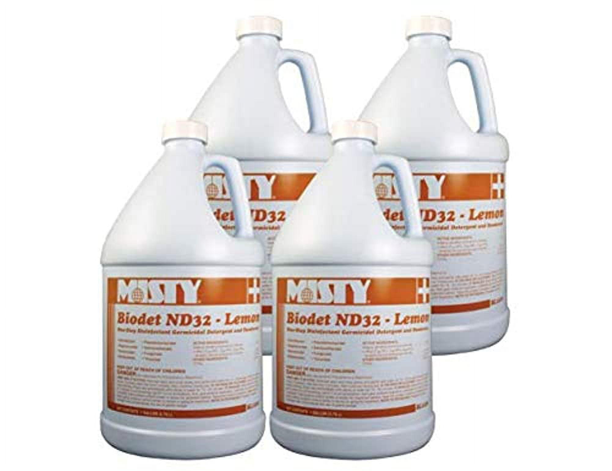 MISTY Biodet ND32 Concentrated Disinfectant - 1 Gallon (Case of 4 ...