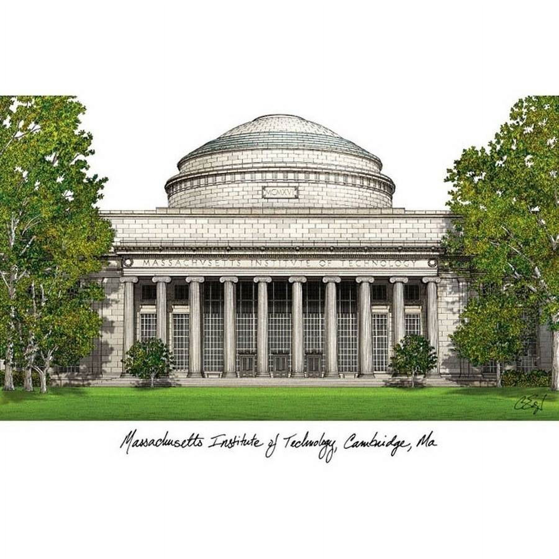 MIT Campus Images Lithograph Print - Walmart.com
