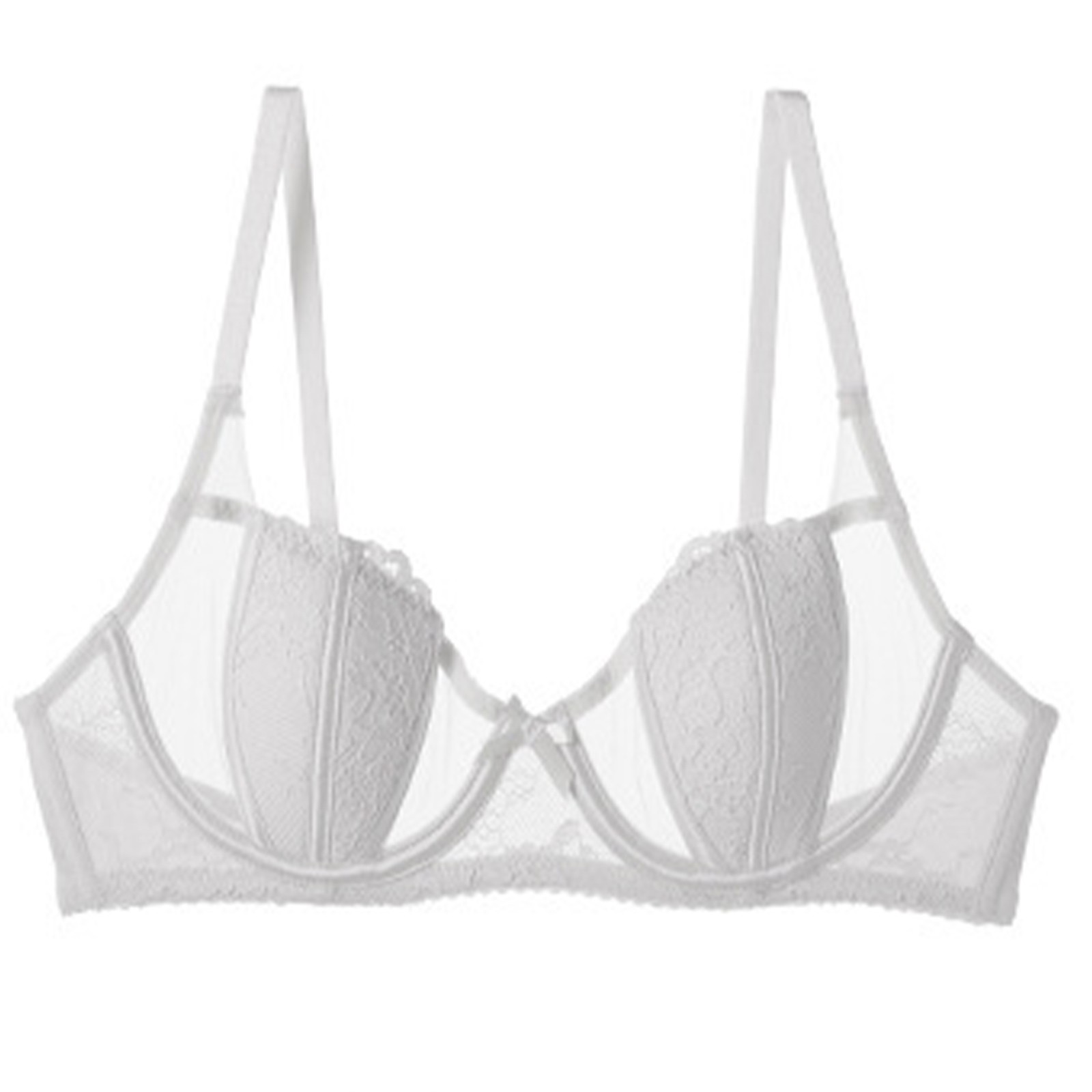 MITCOWBOY Bras for Women Rench Thin Cup Sexy Lace Bra Soft Gathered Bra ...