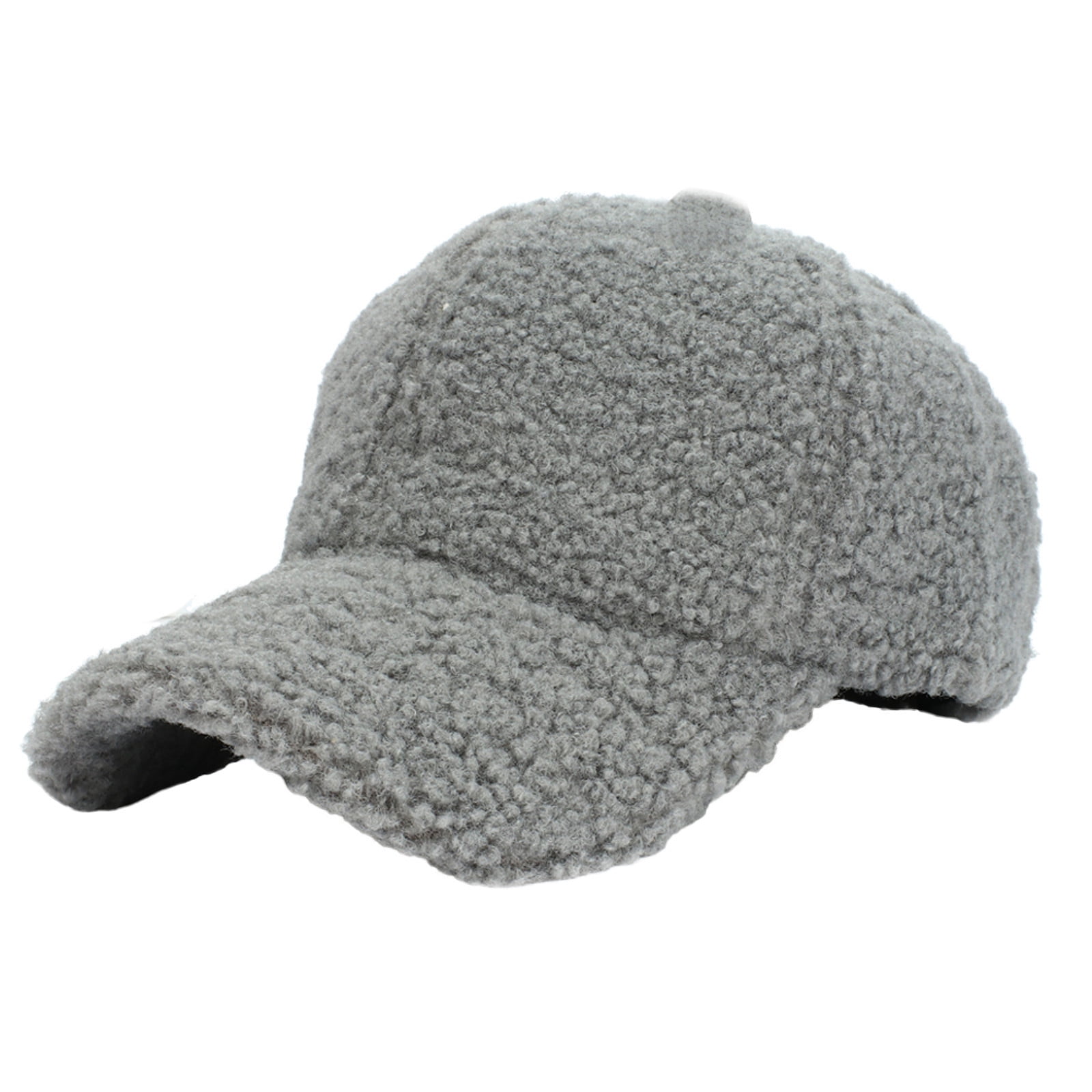 MITCOWBOY Winter Baseball Cap,Faux Lamb Wool Baseball Cap For Men Women ...
