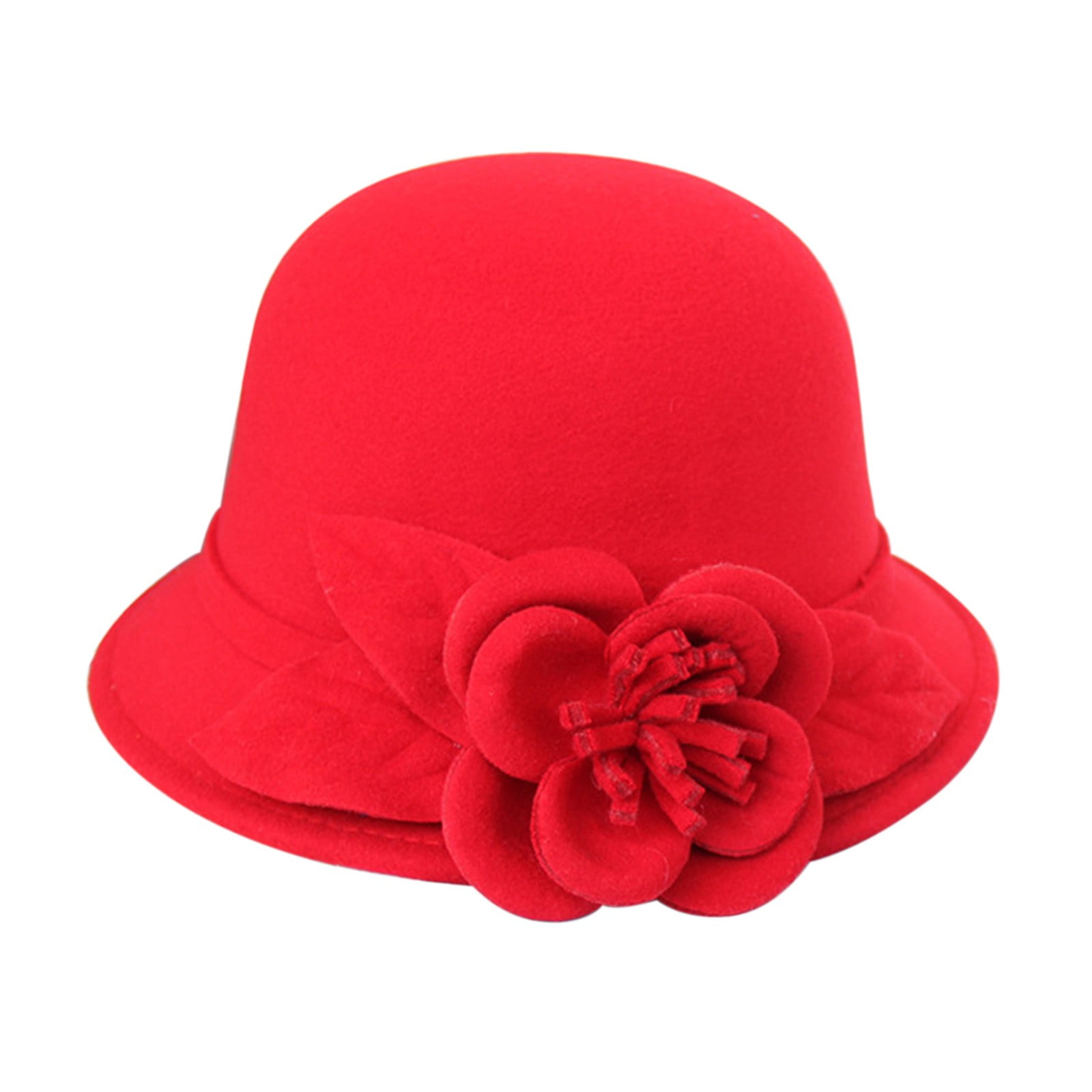 MITCOWBOY Womens Church Hats Women's Autumn And Winter Round Top Casual ...