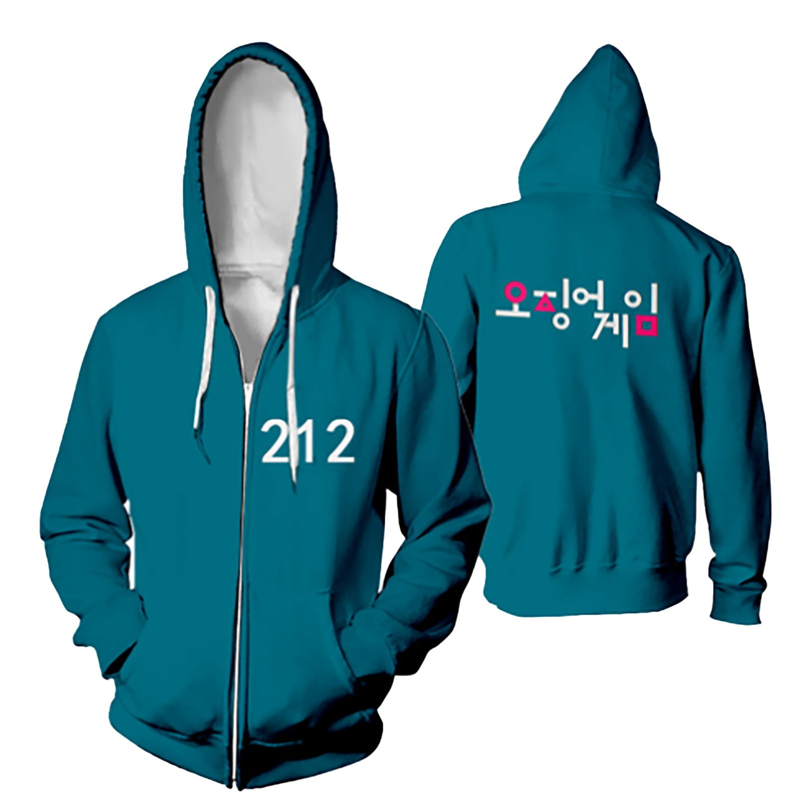 MITCOWBOY squid game costume Border New 3D Digital Printed Zipper ...