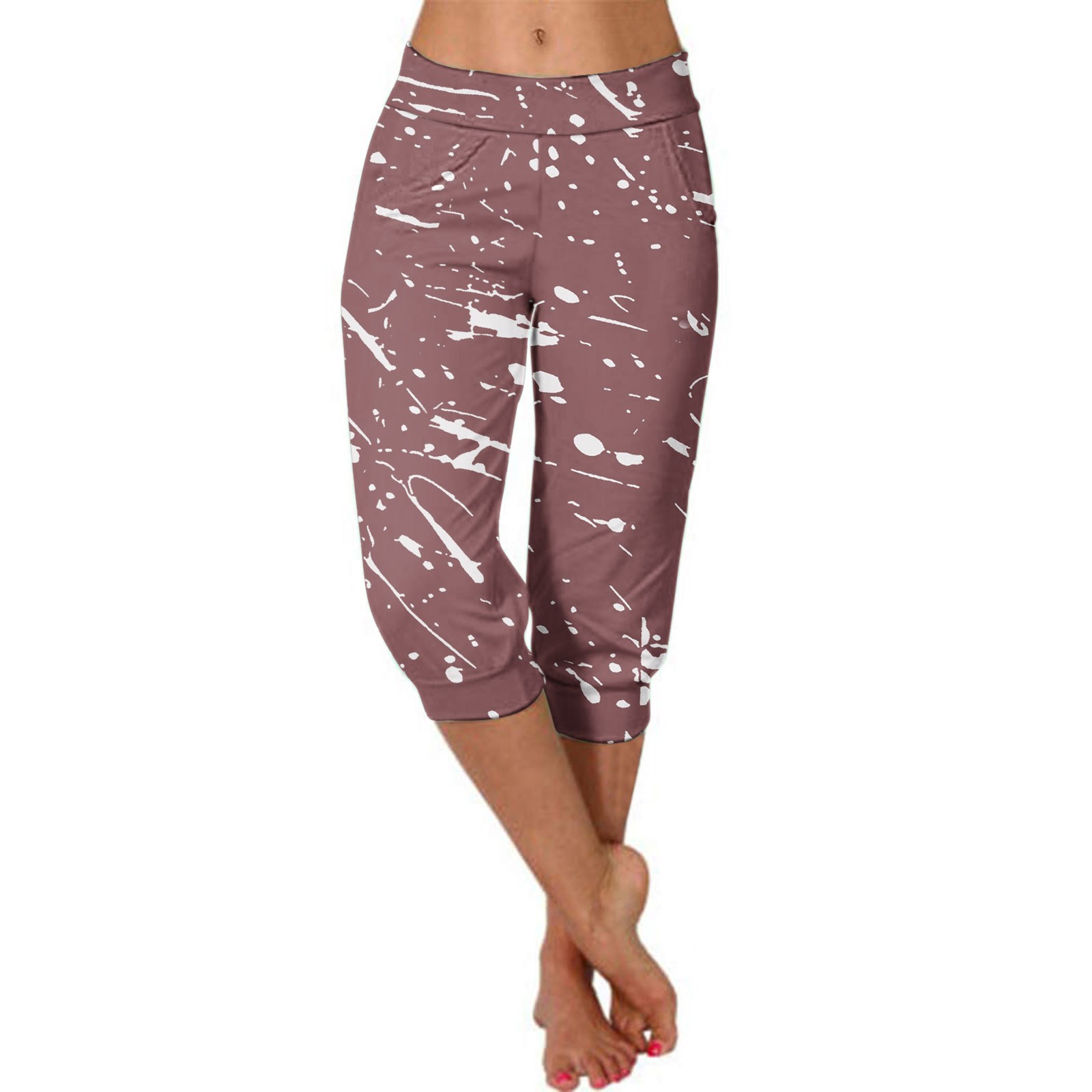 MITCOWBOY Yoga Pants Women Women High Waisted Cutout Yoga Capris ...