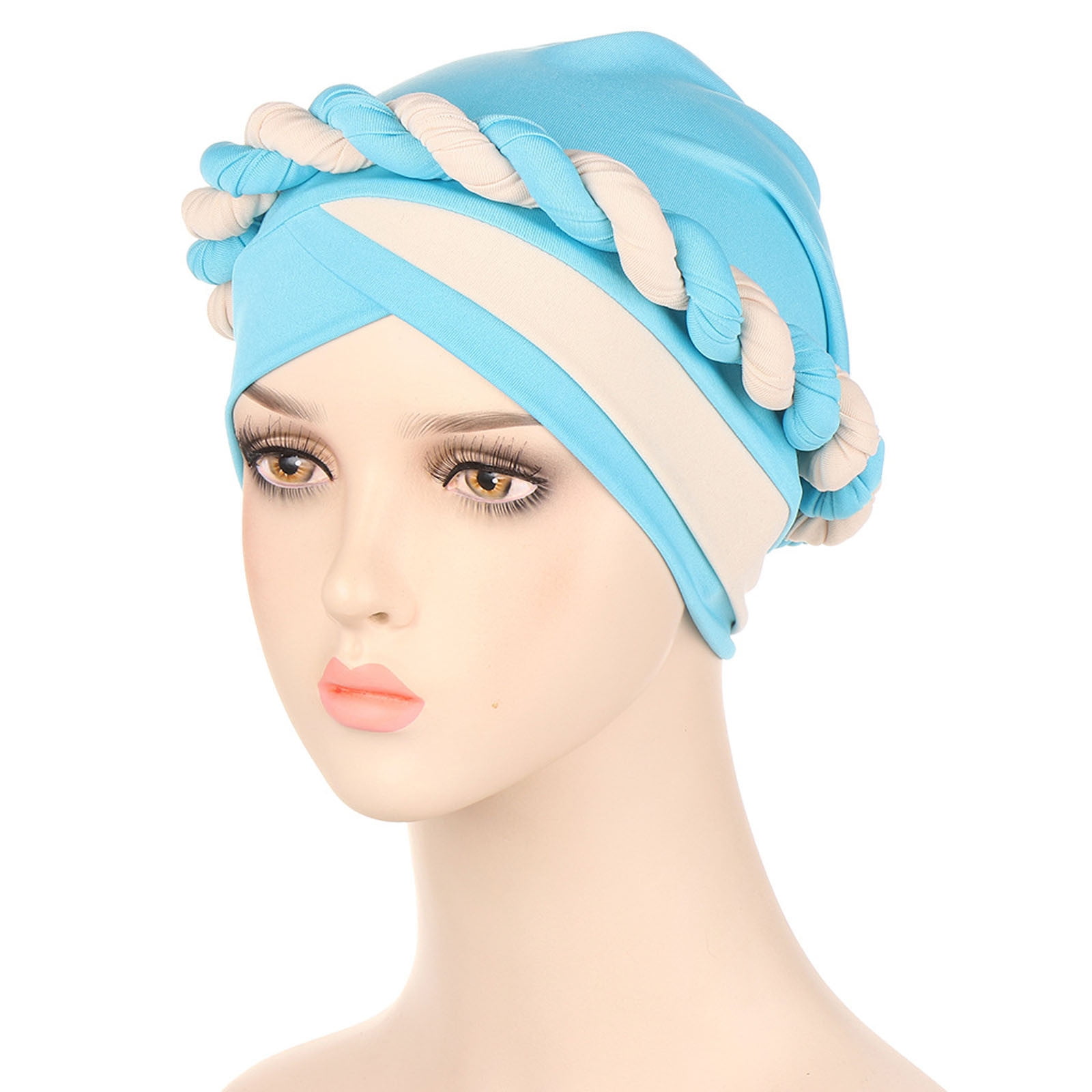 MITCOWBOYS hats for men Women Braid Turban Hats Hat Cancer Cap Hair ...