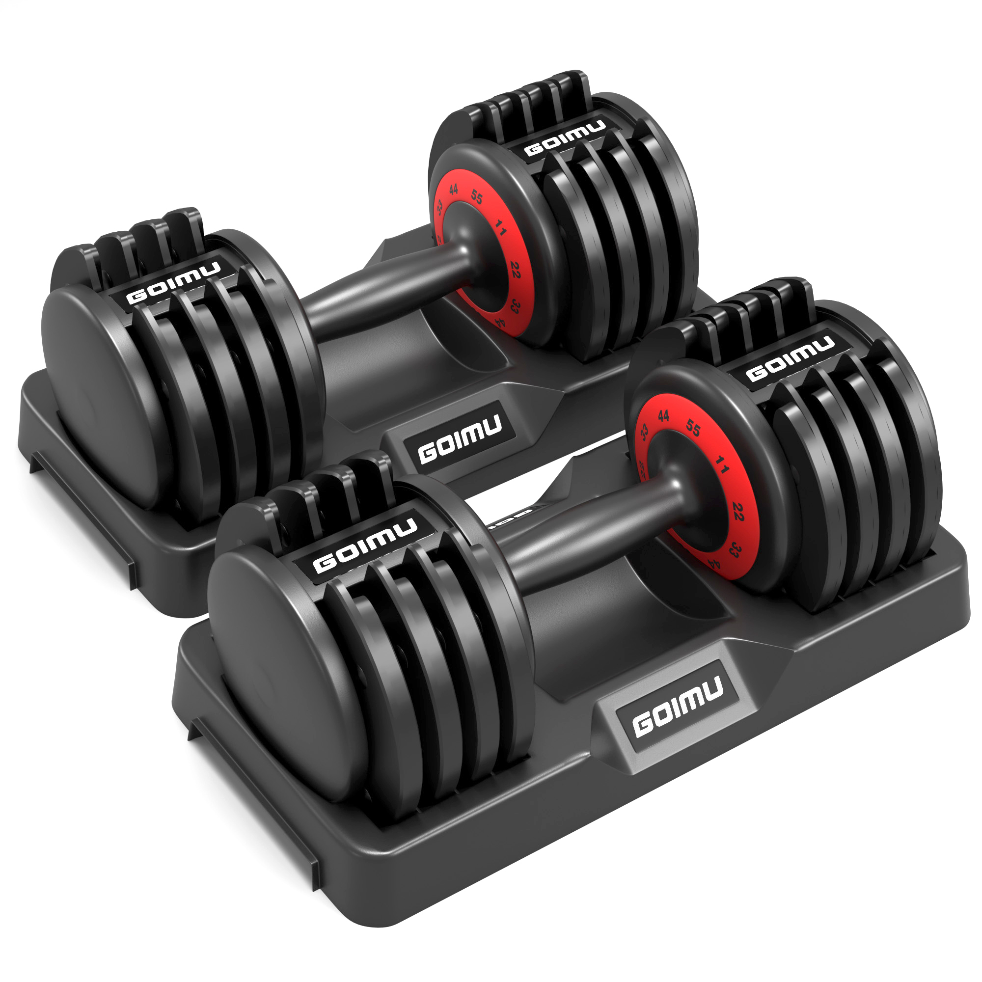 CAP Barbell 25 lb Home Gym Weight Dumbbells, Quick Select Adjustability ...
