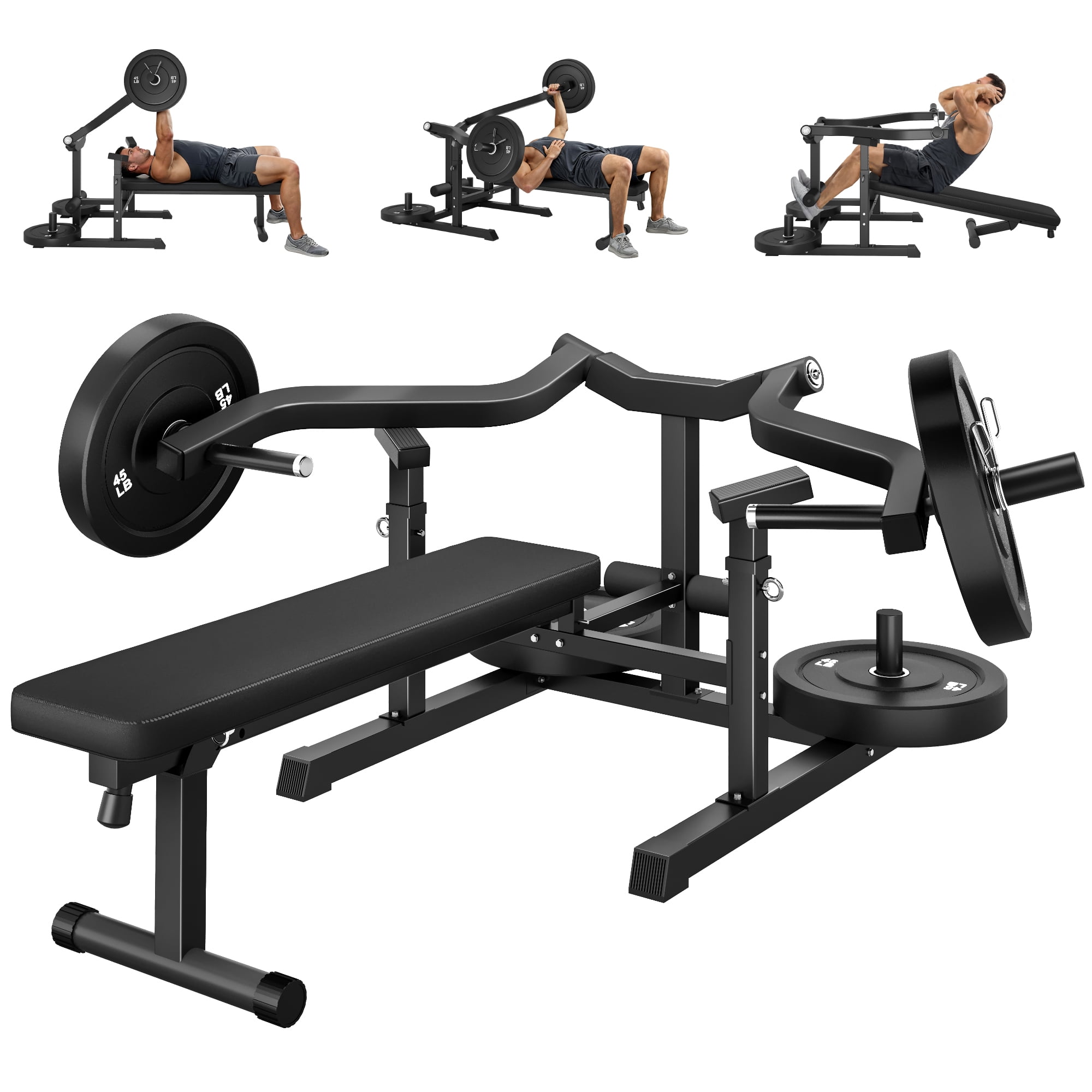 MITONOS Chest Press Machine,Weight Bench Press Machine with Independent ...