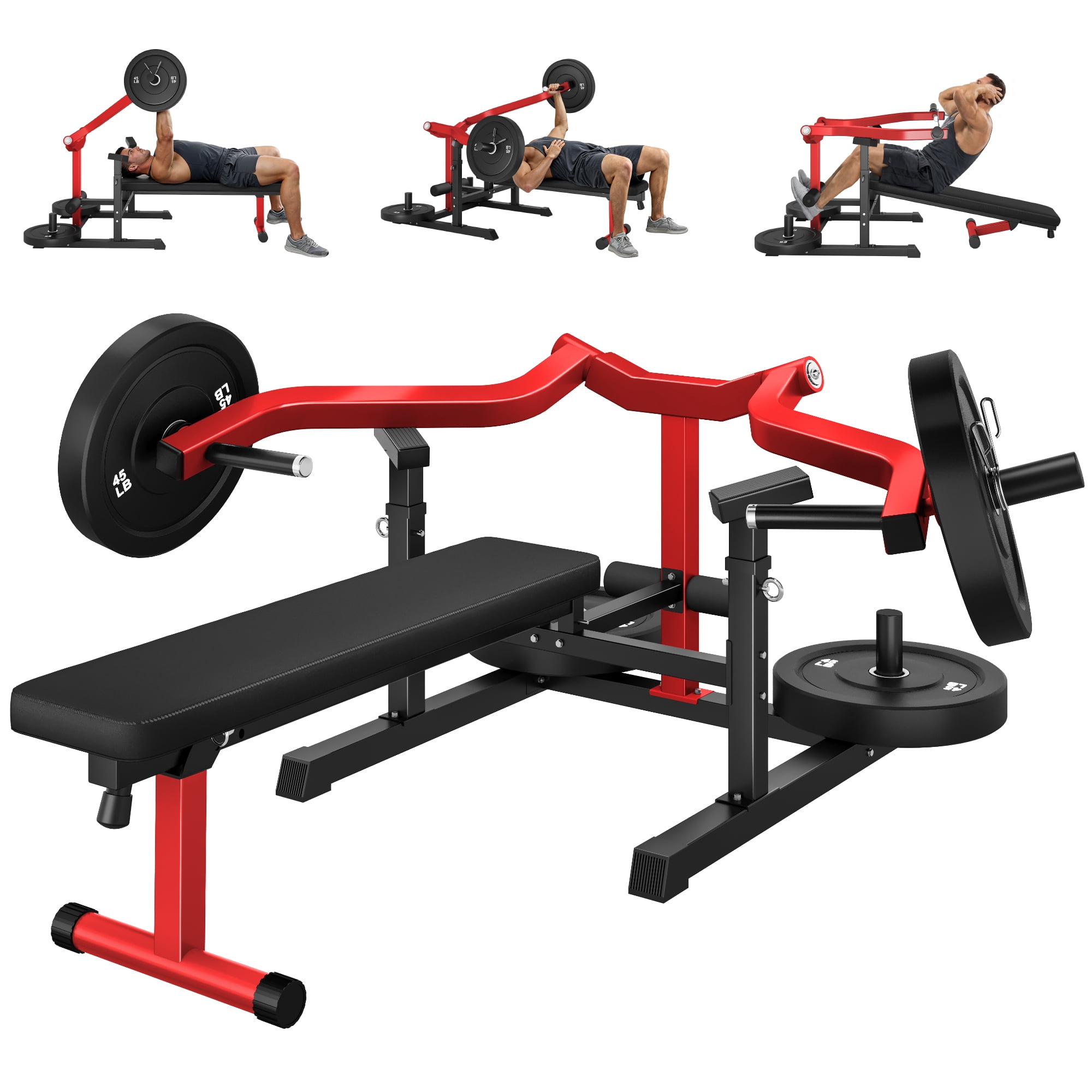MITONOS Chest Press Machine,Weight Bench Press Machine with Independent ...