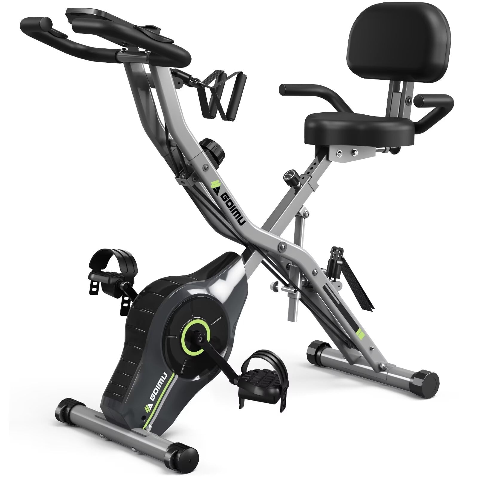 MITONOS Exercise Bike, 5 in 1 Foldable Stationary Bike for Seniors, 16 ...