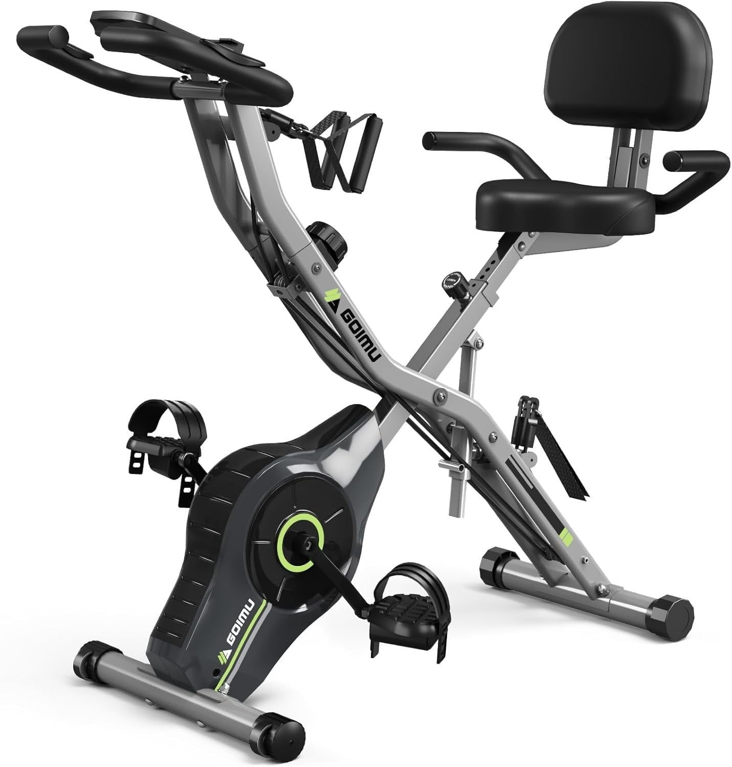 MITONOS Exercise Bike, 5 in 1 Foldable Stationary Bike for Seniors, 16 ...