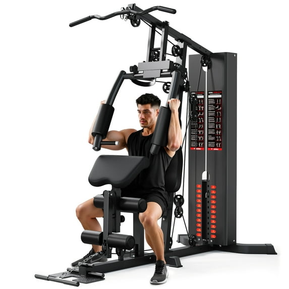 MITONOS Home Gym, Workout Station with 150LBS Weight Stack ...