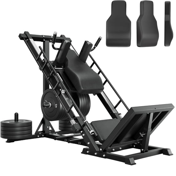 MITONOS Leg Press Hack Squat Machine Combo, 3 in 1 Adjustable Leg Press ...