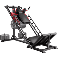 Titan Fitness 700 LB Plate-Loaded Linear Hack Squat Press Machine for ...