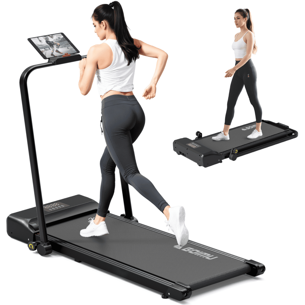MITONOS Walking Pad, 3 in 1 Foldable Treadmill for Home & Office, 285lb ...