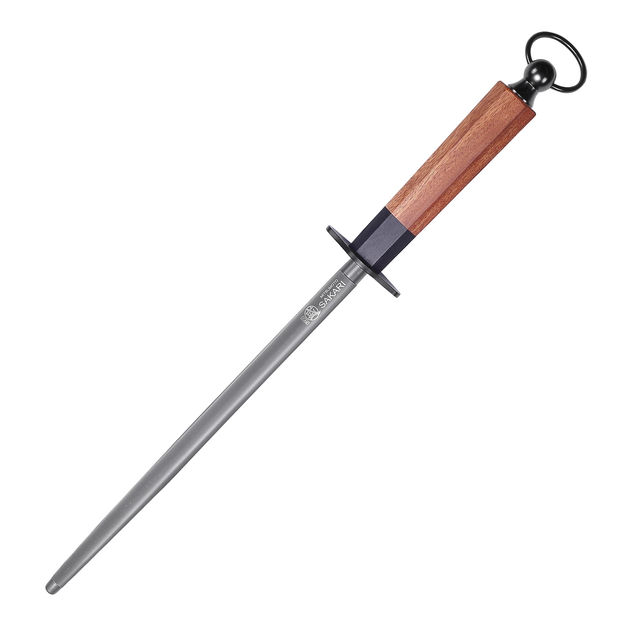 MITSUMOTO SAKARI 12 inch Japanese Knife Sharpening Honing Rod ...