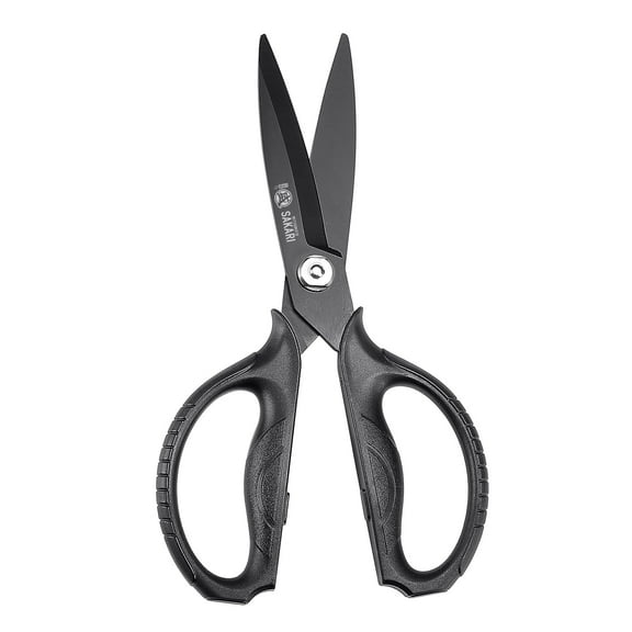5-in-1 Multifunctional Heavy-Duty Kitchen Scissors with Tweezer, Black ...