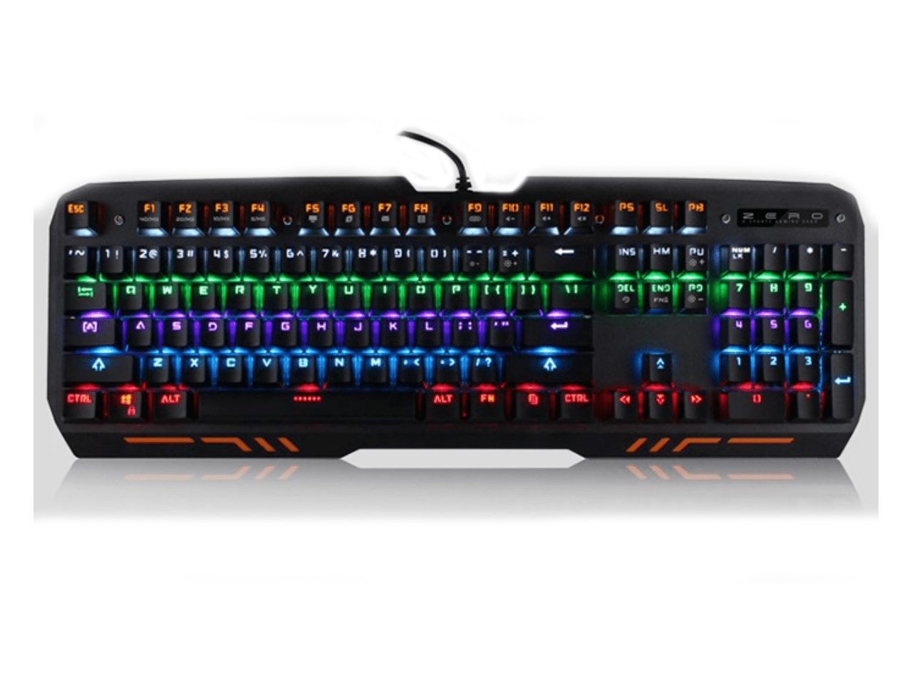 MITU Professional Waterproof Wired Mechanics Green axis Gaming Keyboard ...